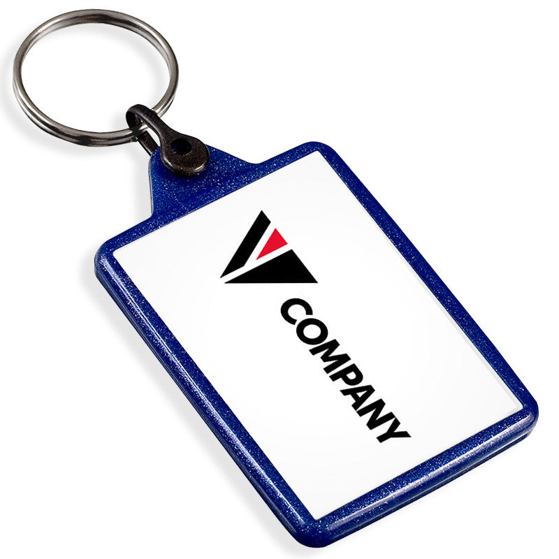 Custom Recycled Plastic Keyrings | 50mm x 35mm — Pixly